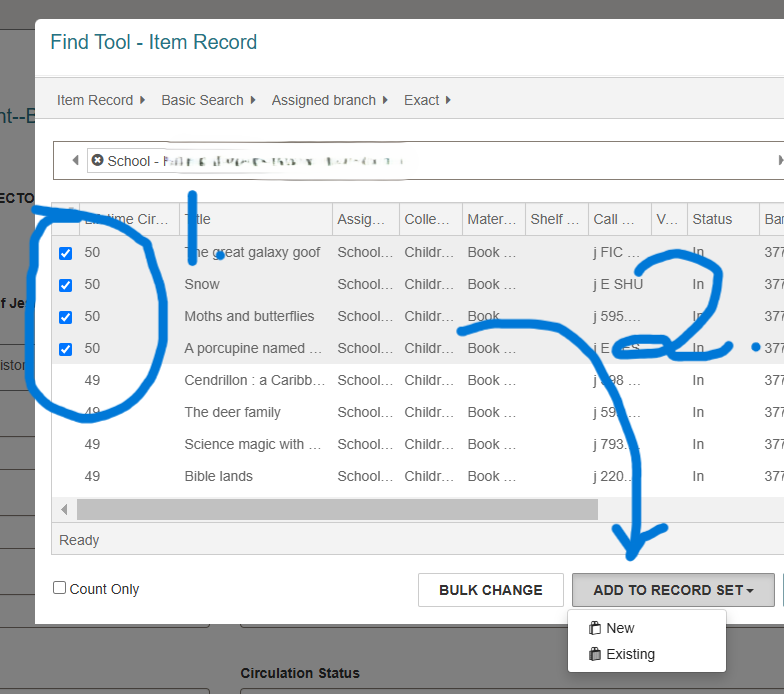 Item Circulation Reports – IndyPL Shared System